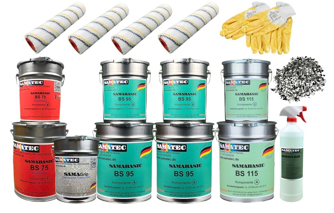 SAMATEC - Bodenbeschichtung 2K Epoxidharz SamaBasic Set